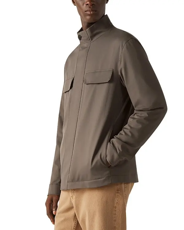 Zegna Motorin 125cc Field Jacket - Medium Gray Solid