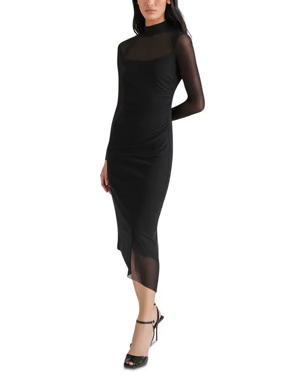 Steve Madden Blare" Long Sleeve Mesh Dress