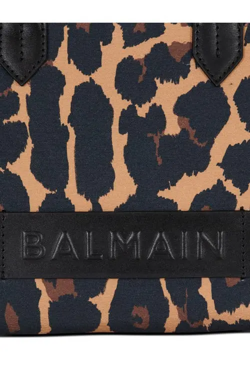 Balmain Small B-army Leopard Print Crossbody Bag