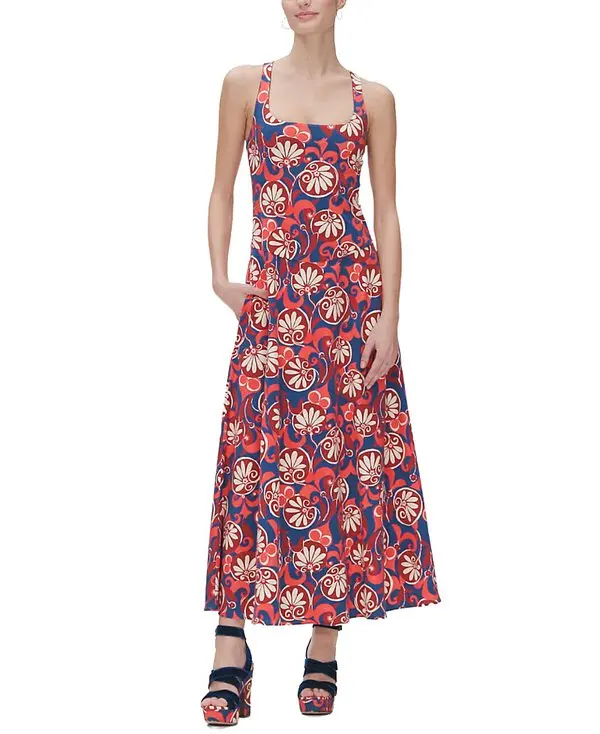 La DoubleJ Flipper Maxi Dress - Moonflower Navy