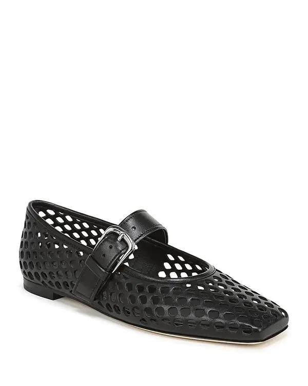 Vince Daniela Flat Mary Jane Flats - Black