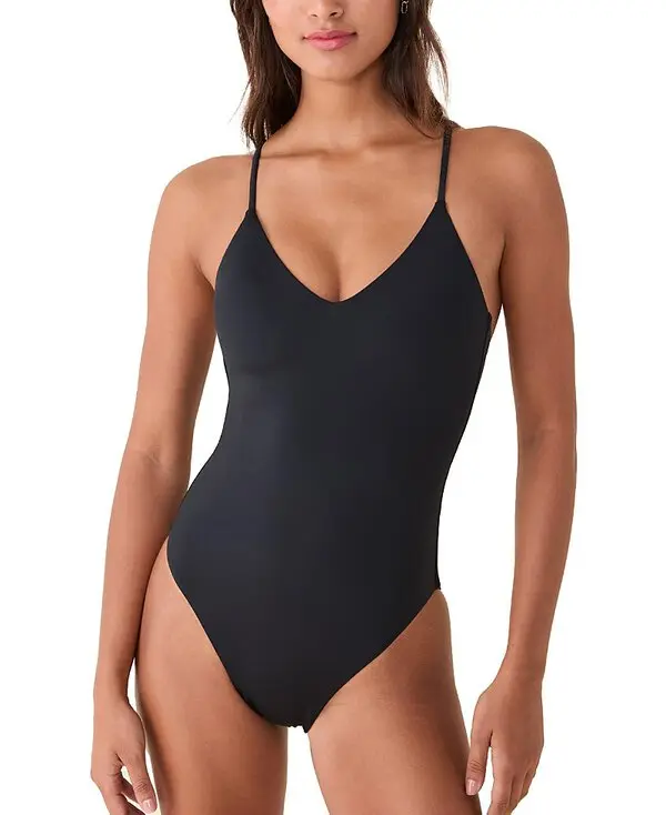 ANDIE Palermo Open Back One-piece Swimsuit - Black