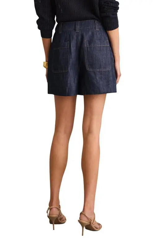 REISS Ashby Linen Relaxed Shorts