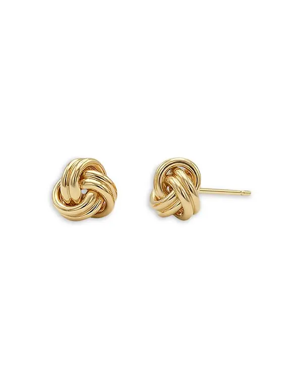Shashi Knot Stud Earrings - Gold