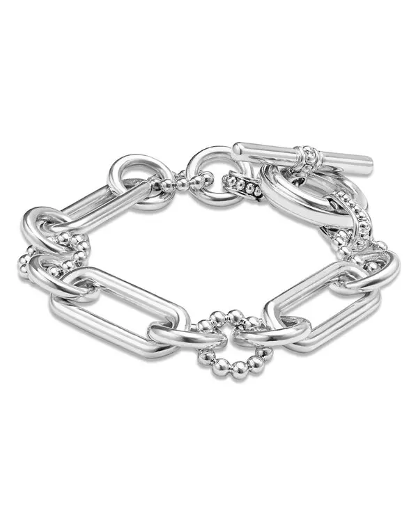 Lagos Sterling Signature Caviar Link Bracelet