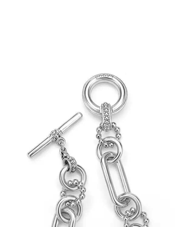 Lagos Sterling Signature Caviar Link Bracelet