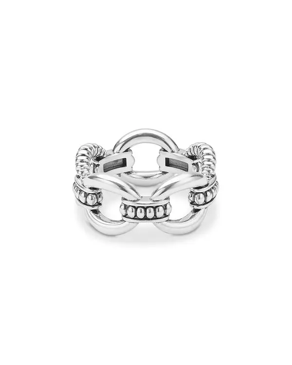 Lagos Sterling Signature Caviar Bead Link Band