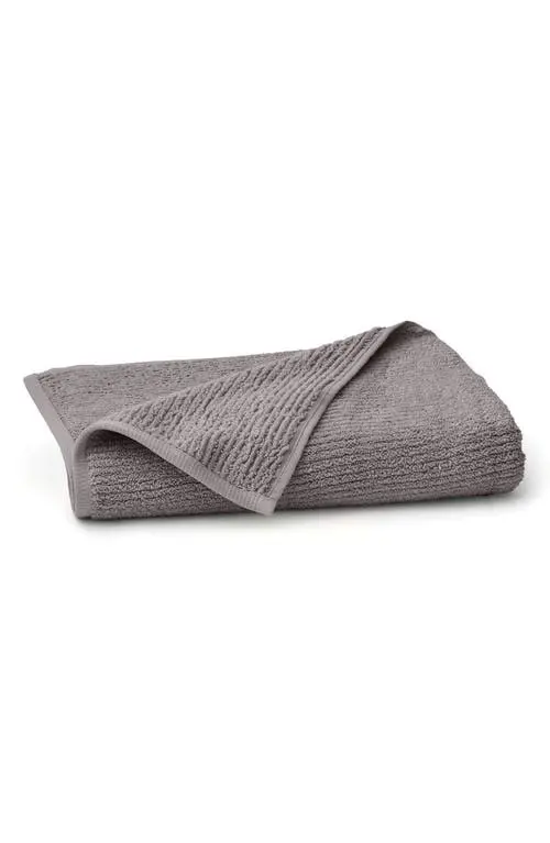 BOLL & BRANCH Ribbed Organic Cotton Bath Towel - Stone