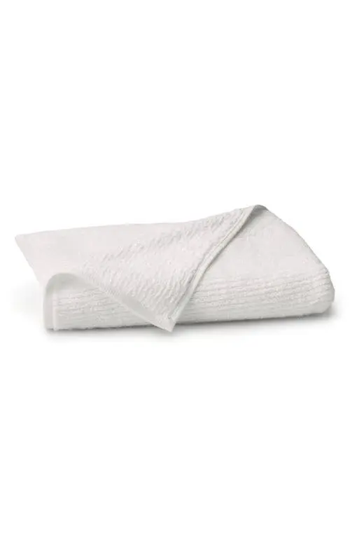 BOLL & BRANCH Ribbed Organic Cotton Bath Towel - White