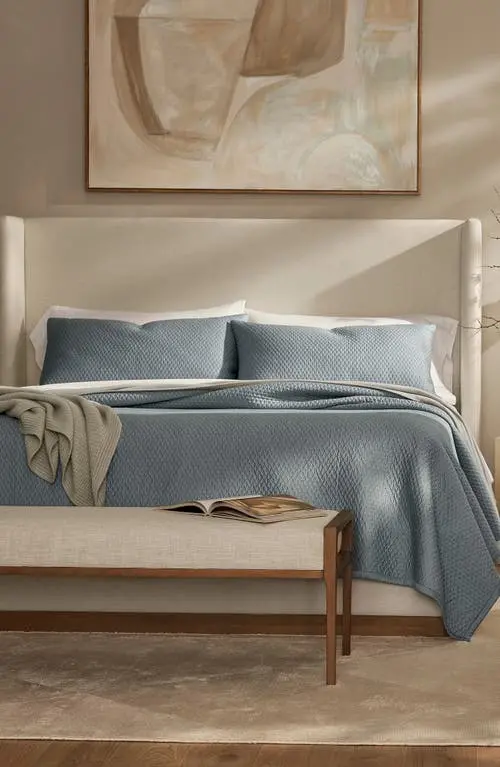 BOLL & BRANCH Signature Texture Stitch Organic Cotton Pillow Sham
