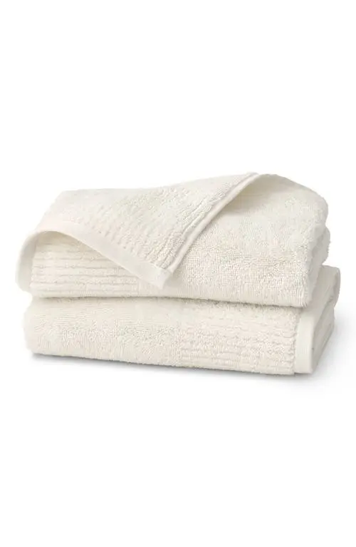 BOLL & BRANCH Set Of 2 Ultraplush Organic Cotton Hand Towels - Cream