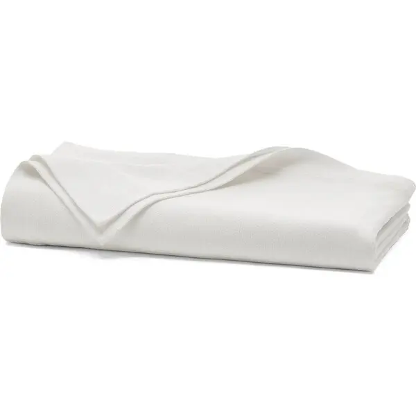 BOLL & BRANCH Essential Organic Cotton Bed Blanket - White
