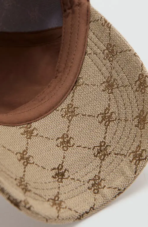 Mango Logo Printed Baseball Cap