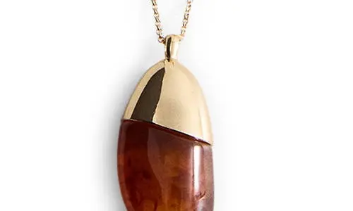Mango Resin Pendant Necklace