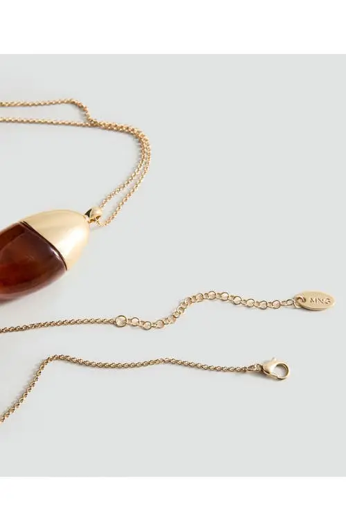 Mango Resin Pendant Necklace