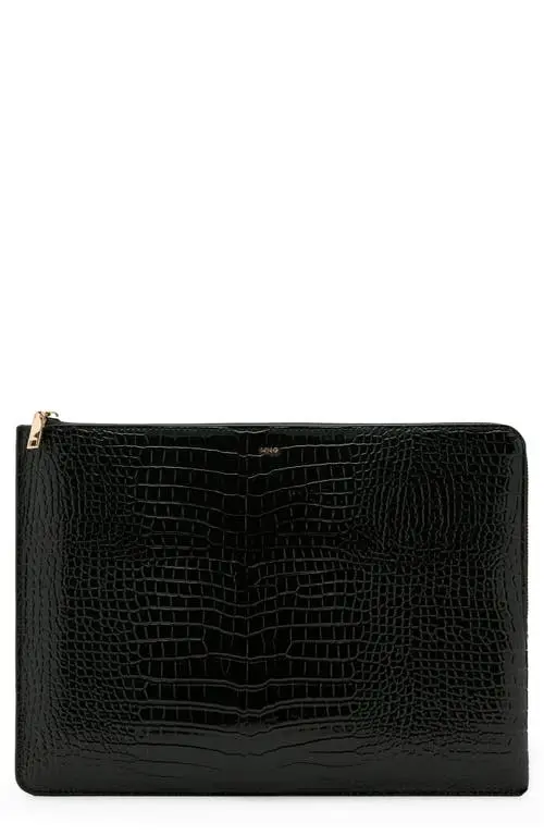 Mango Croc Embossed Laptop Case