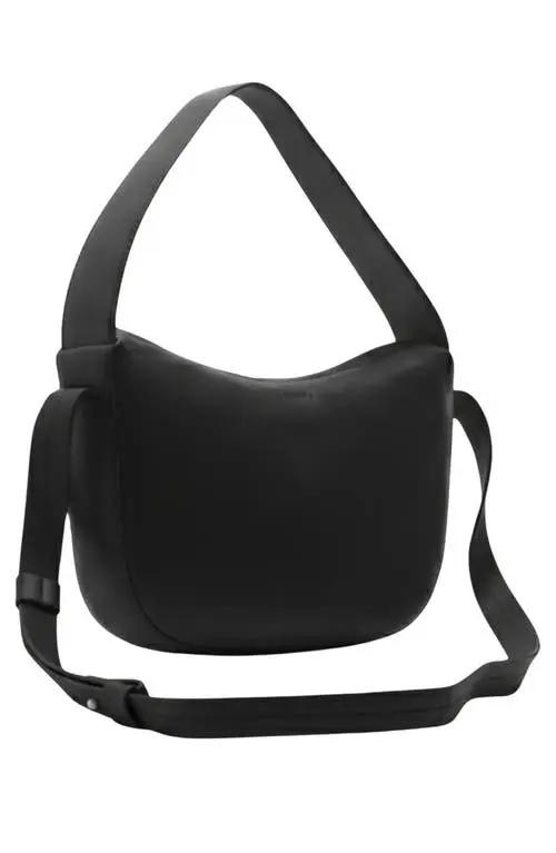 ECOTORIE Peggy Leather Shoulder Bag - Black
