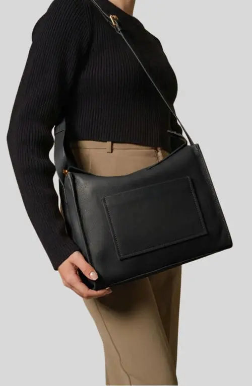 Écotorie Brigitte Leather Crossbody Bag - Black
