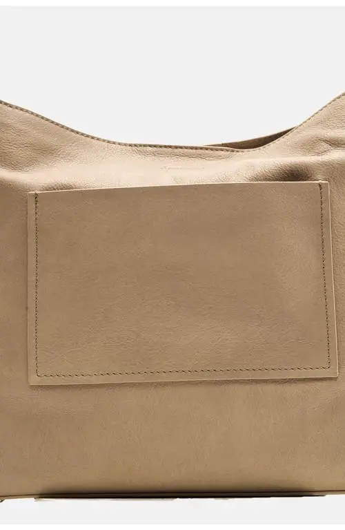 ECOTORIE Brigitte Leather Crossbody Bag - Oatmeal