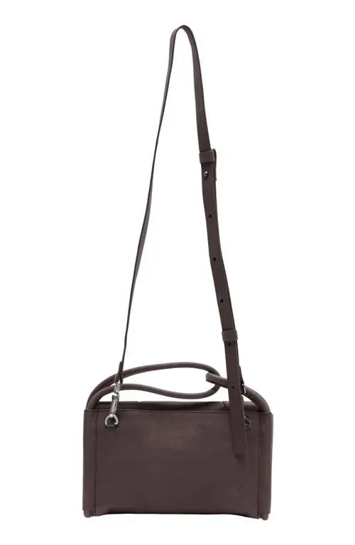 ECOTORIE Leather Crossbody Bag - Chocolate