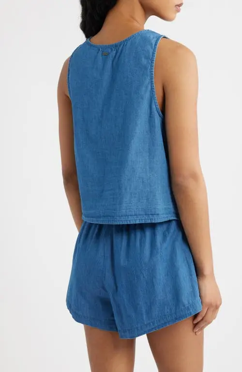 Rip Curl Catalina Island Denim Button-up Sleeveless Top