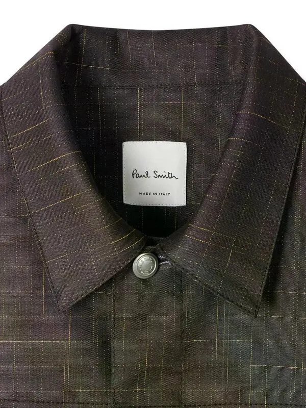 Paul Smith Checked Buttoned Shirt Jacket