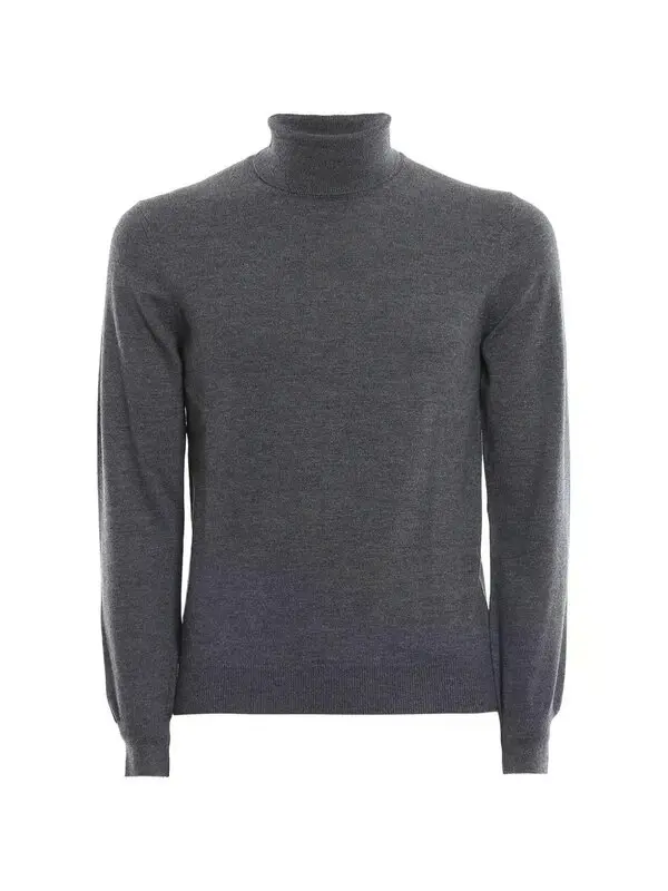 GRAN SASSO Roll-neck Knitted Sweater - Grey