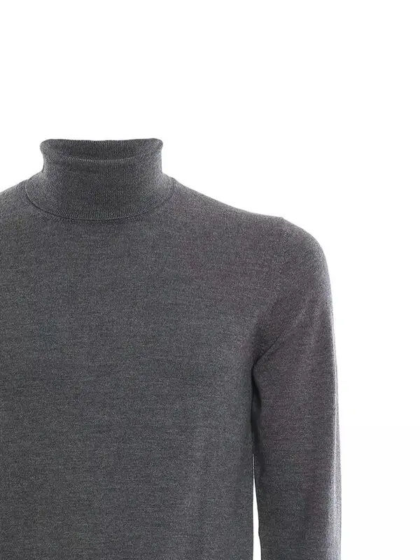GRAN SASSO Roll-neck Knitted Sweater - Grey