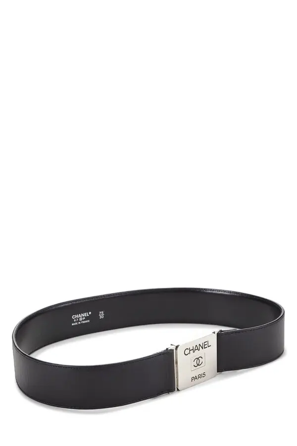 Chanel Calfskin Belt With Logo Buckle