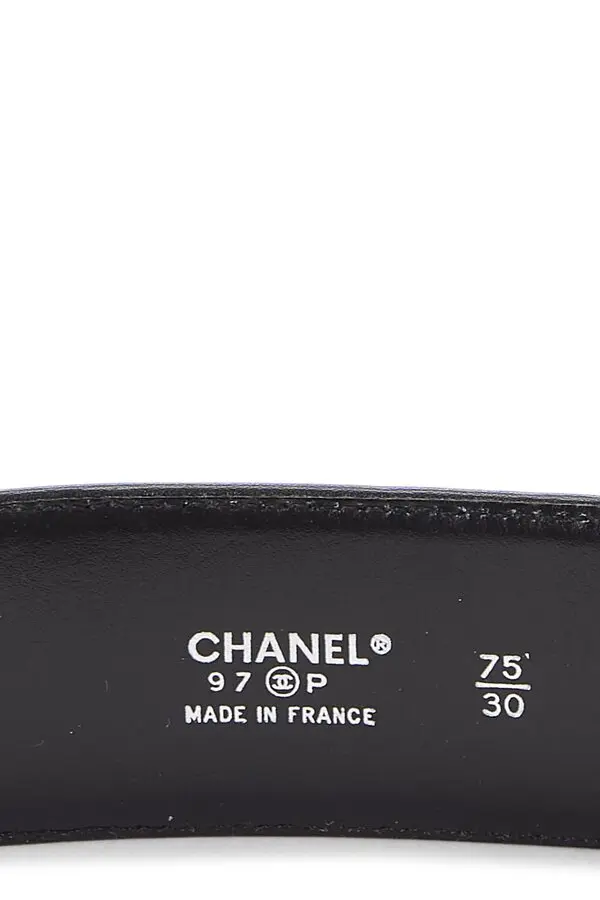 Chanel Calfskin Belt With Logo Buckle