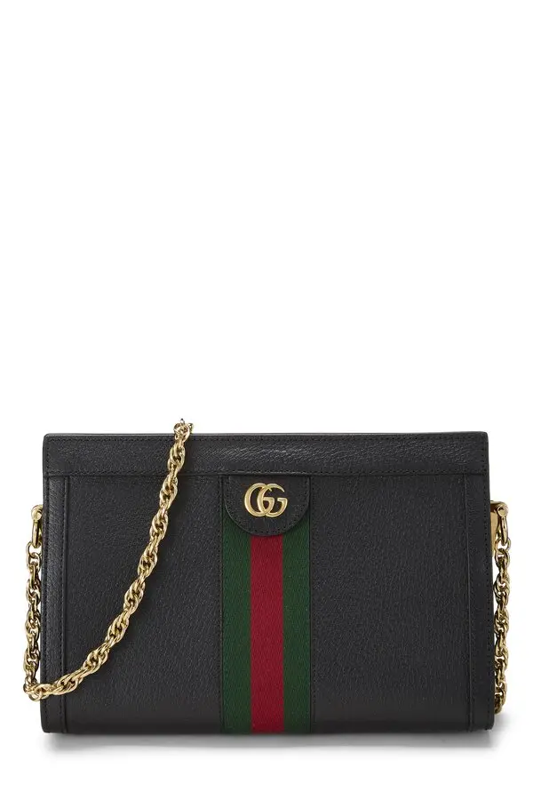 Gucci Leather Ophidia Shoulder Bag - Black