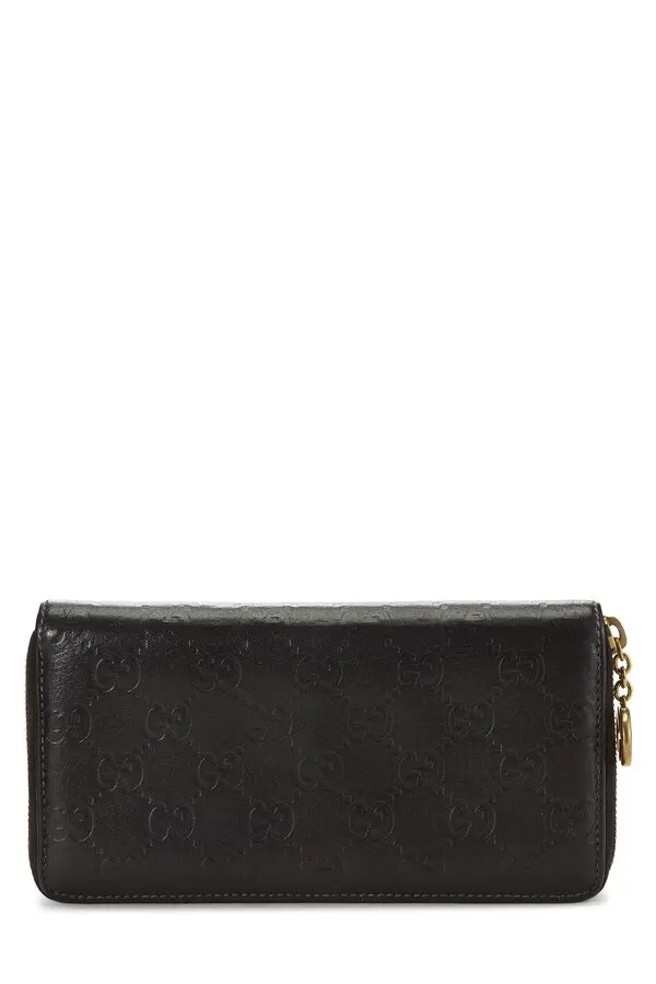 Gucci Ssima Zip Around Wallet - Brown