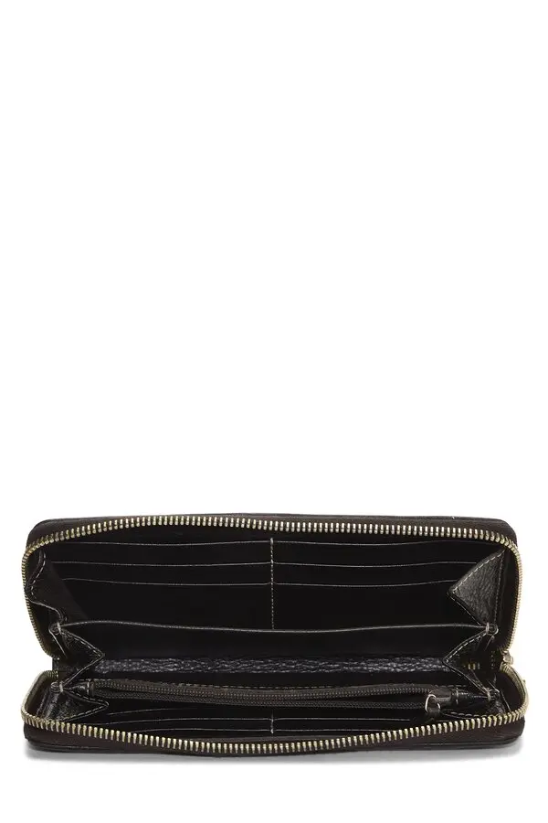 Gucci Ssima Zip Around Wallet - Brown