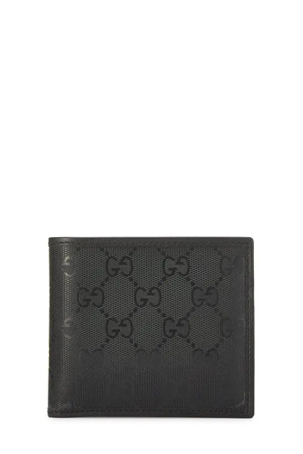 Gucci Gg Imprime Compact Wallet - Black