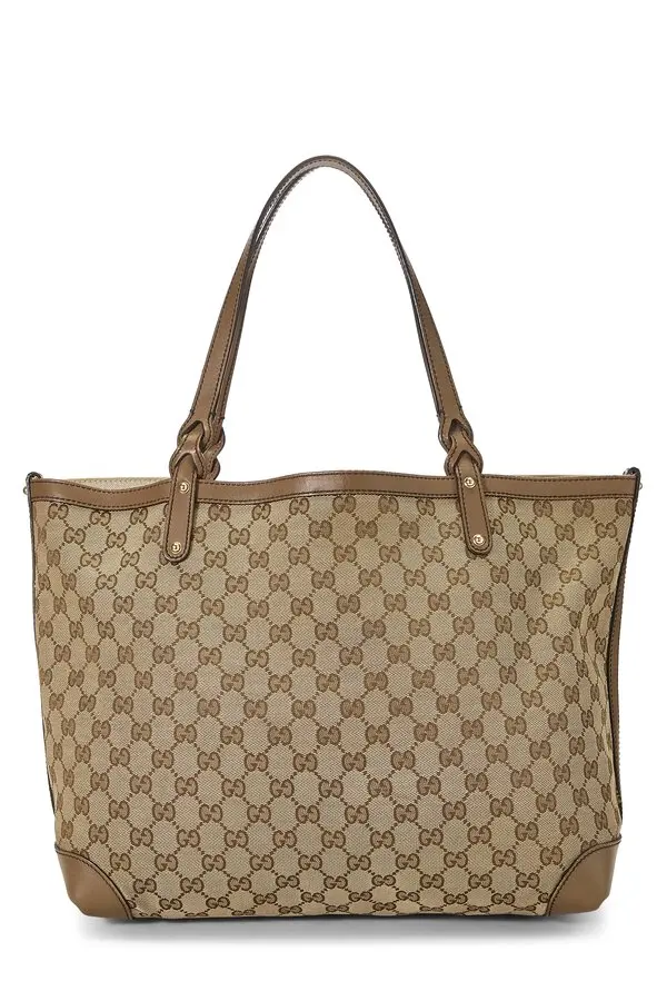 Gucci Original Gg Craft Tote - Brown