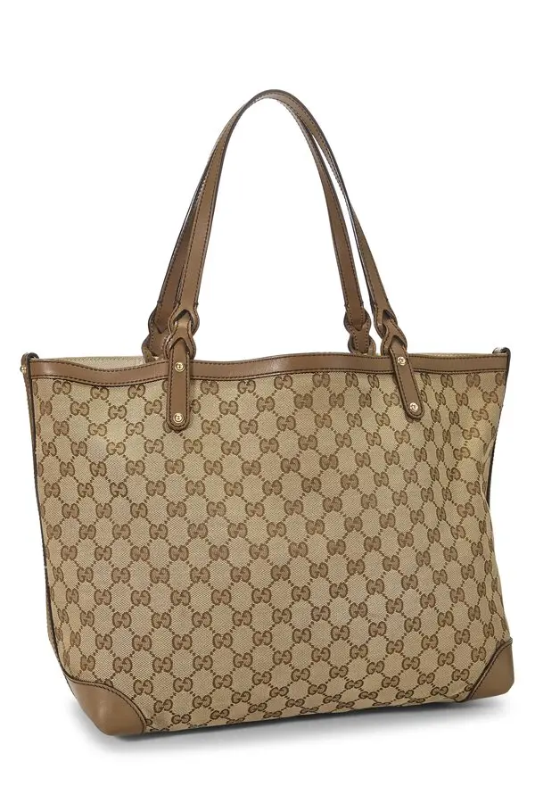 Gucci Original Gg Craft Tote - Brown