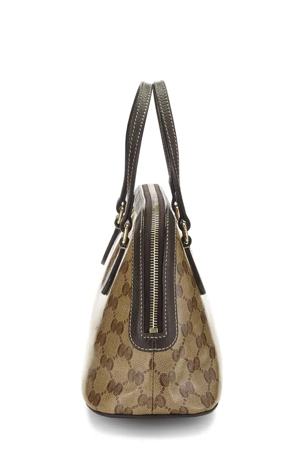 Gucci Gg Crystal Dome Handbag - Brown
