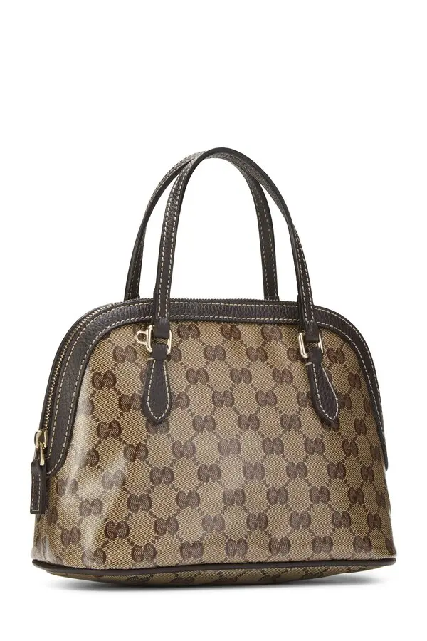 Gucci Gg Crystal Dome Handbag - Brown