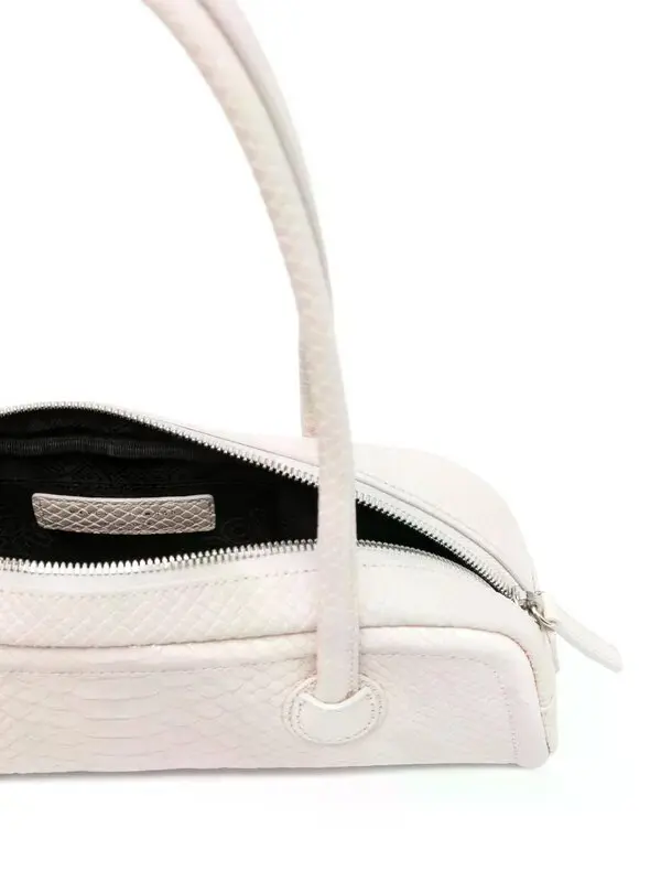 MARGESHERWOOD Snakeskin-embossed Shoulder Bag - Pink