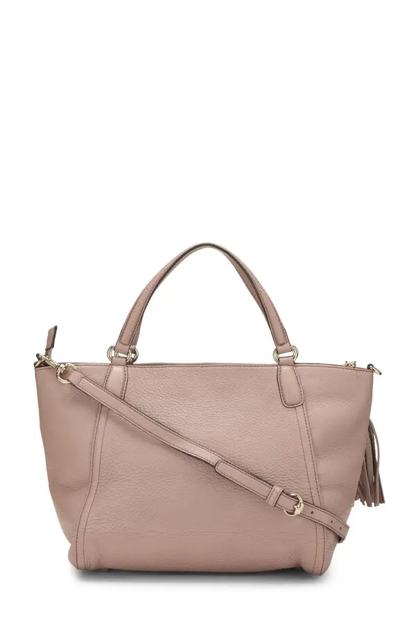 Gucci Leather Soho Top Handle Bag - Pink