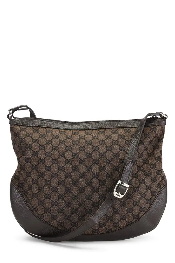 Gucci Gg Canvas Round Crossbody