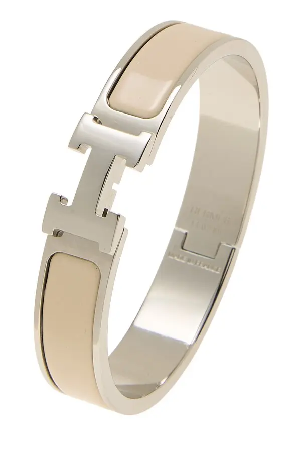 Hermès Clic Clac H Bracelet - Beige