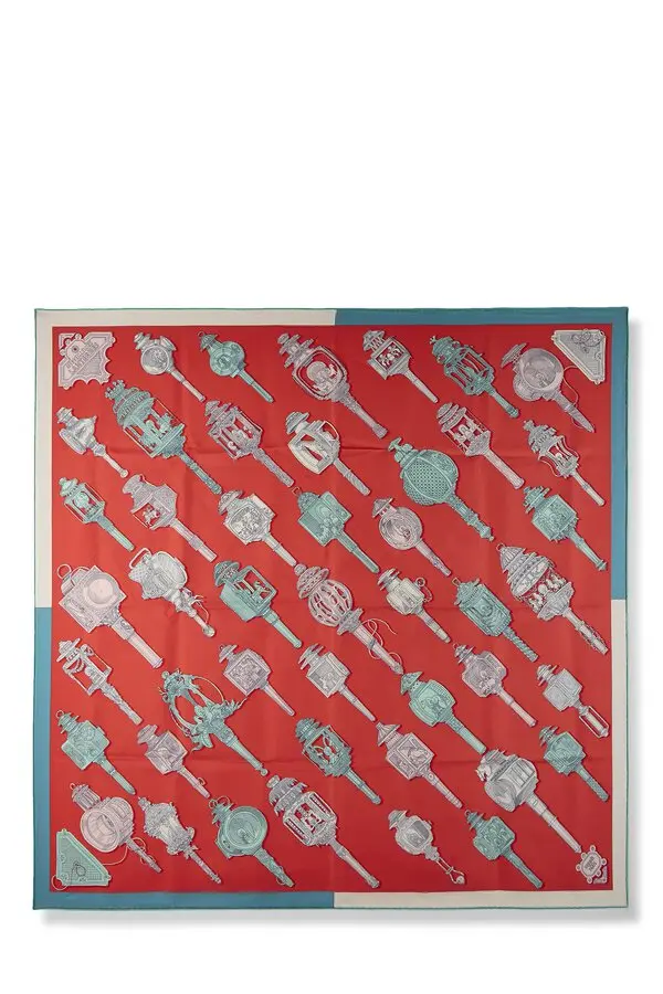 Hermès Multicolor 'merveilleuses Lanternes' Silk Scarf 90 - Multi