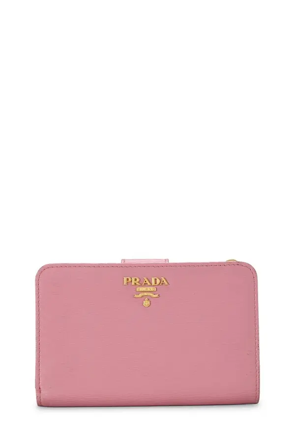 Prada Vitello Move Zip Around Wallet