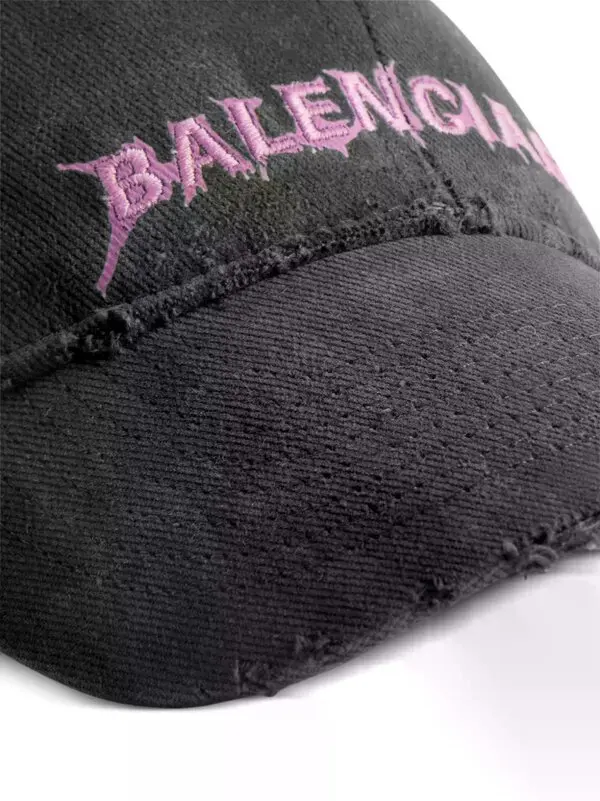 Balenciaga Distressed Logo Cap