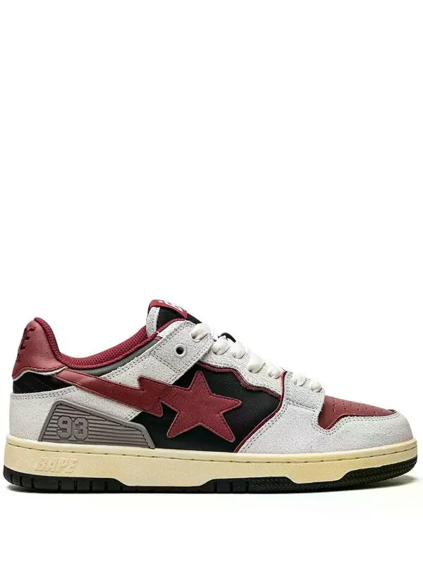 A BATHING APE Sk8 Sta #4 Low-top Sneakers - Red