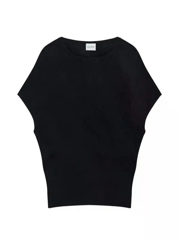 Closed Crew-neck Batwing Sweater