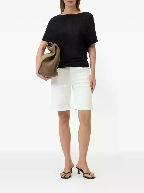Closed Crew-neck Batwing Sweater