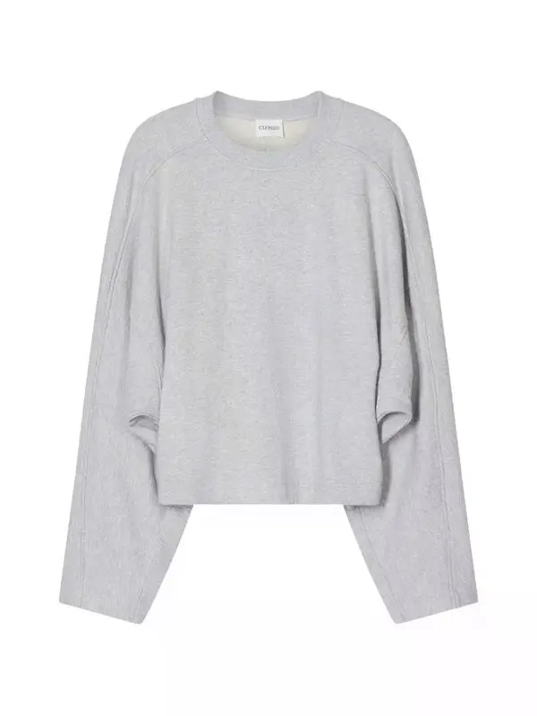 Closed Sweatshirt With Gathered Detail