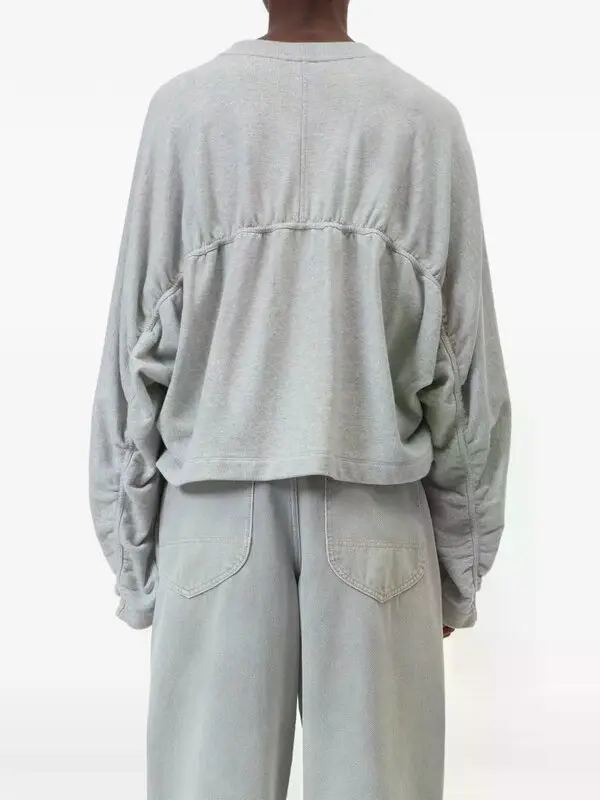 Closed Sweatshirt With Gathered Detail